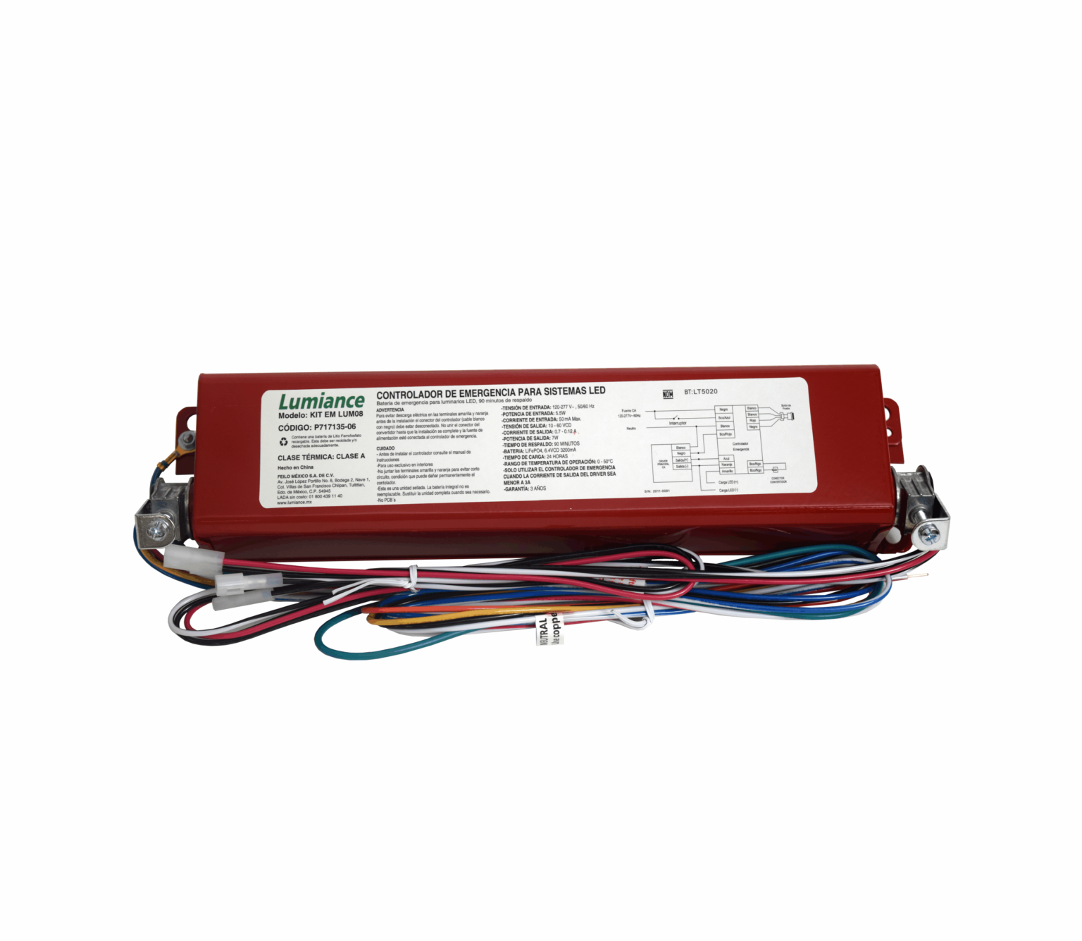 CONTROLADOR DE EMERGENCIA SISTEMAS LED | Lumiance