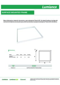 SURFACE MOUNTED FRAME – Lumiance